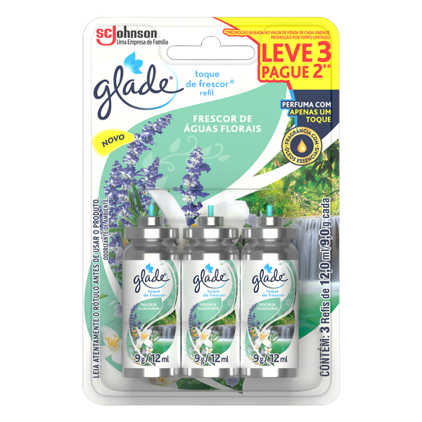 Damian CenterLar | ODORIZANTE GLADE REFIL AGUAS FLORAIS 12M